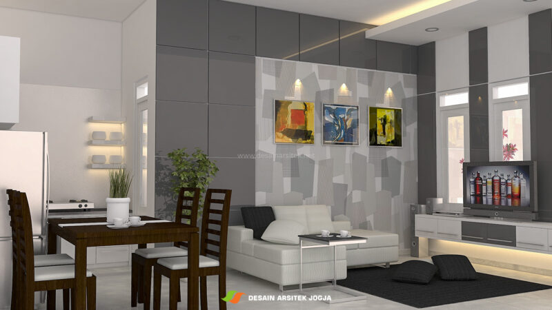 Desain Ruang Keluarga Ruang Makan Dapur | Interior Jogja