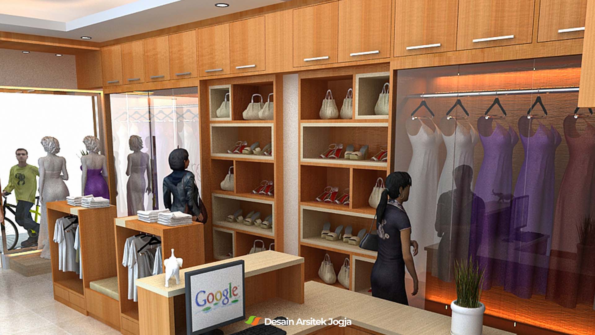Desain Interior Butik Dresshouse - Desain Arsitek Jogja