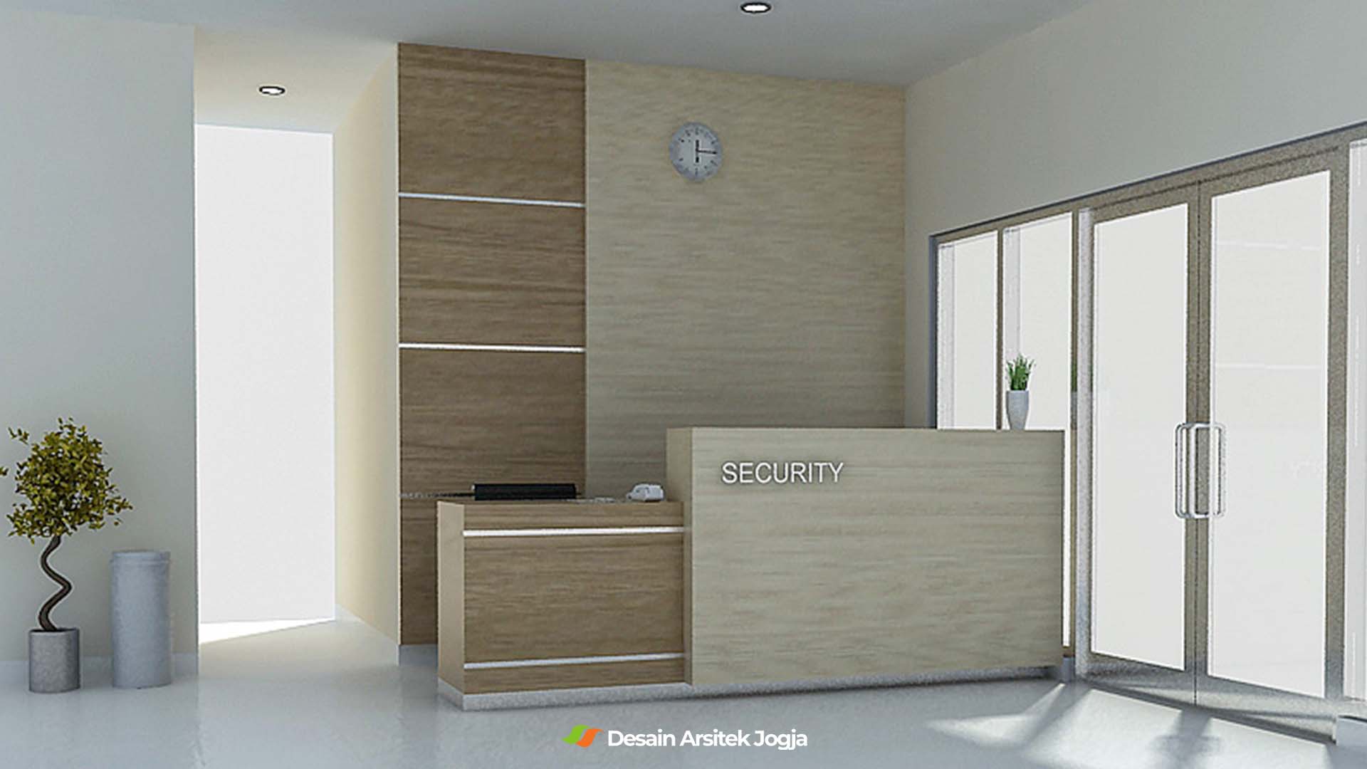 Desain Interior Meja Security Kampus Desain Arsitek Jogja