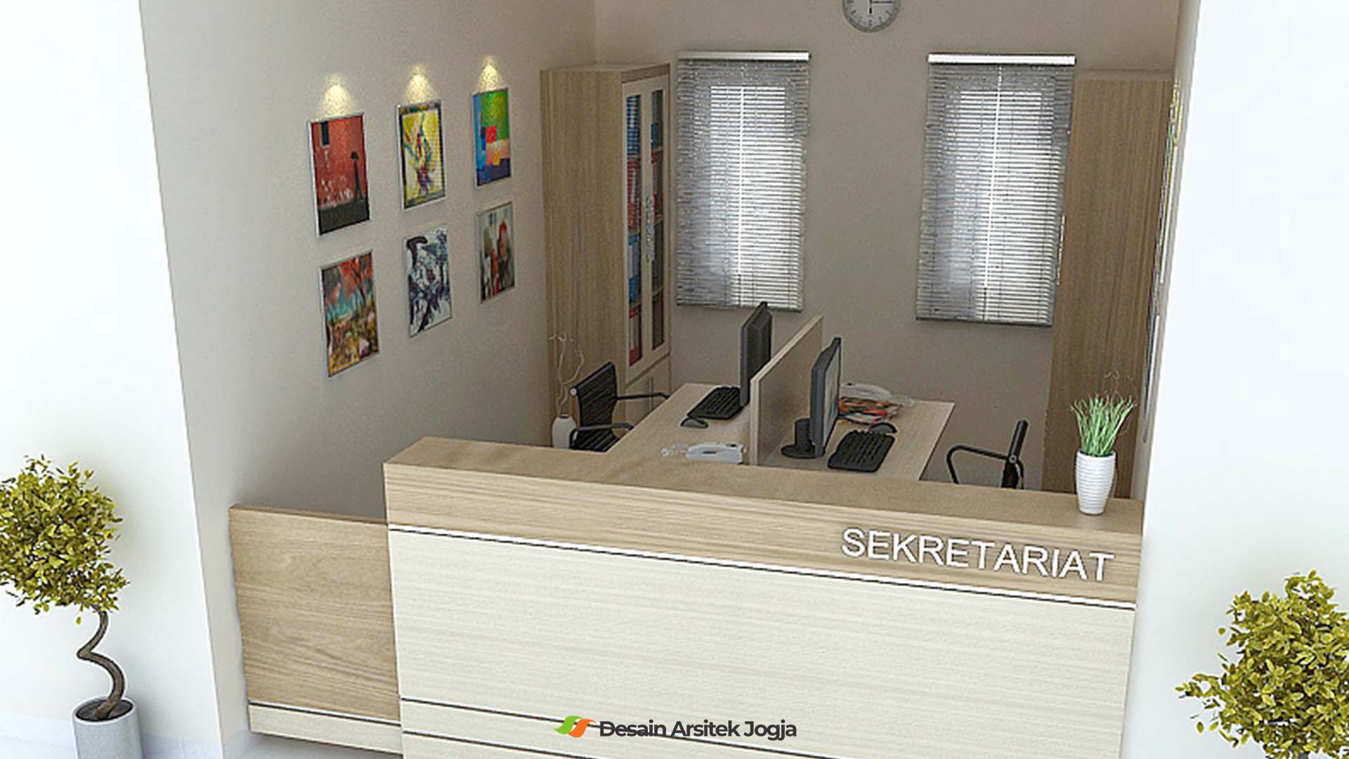Desain Interior Ruang Sekretariat Kampus - Desain Arsitek Jogja