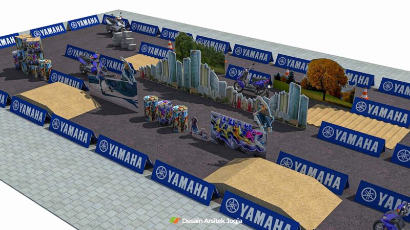 Desain Test Ride Yamaha - Desain Arsitek Jogja